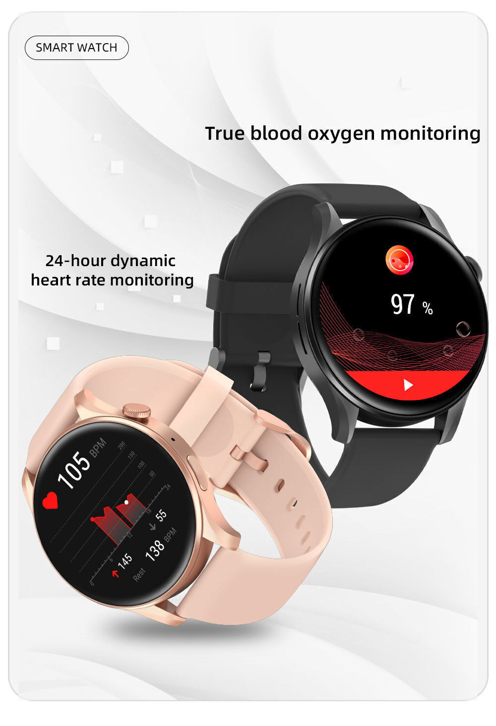 Buy Wholesale China Precision Temperature Monitoring: Smartwatch ...