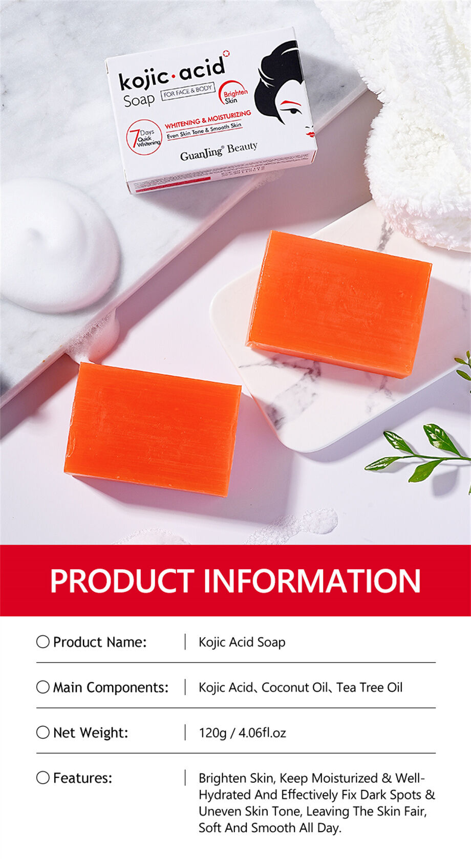 Buy Wholesale China Kojic Acid Soap 7 Days Whitening Skin Lightening ...