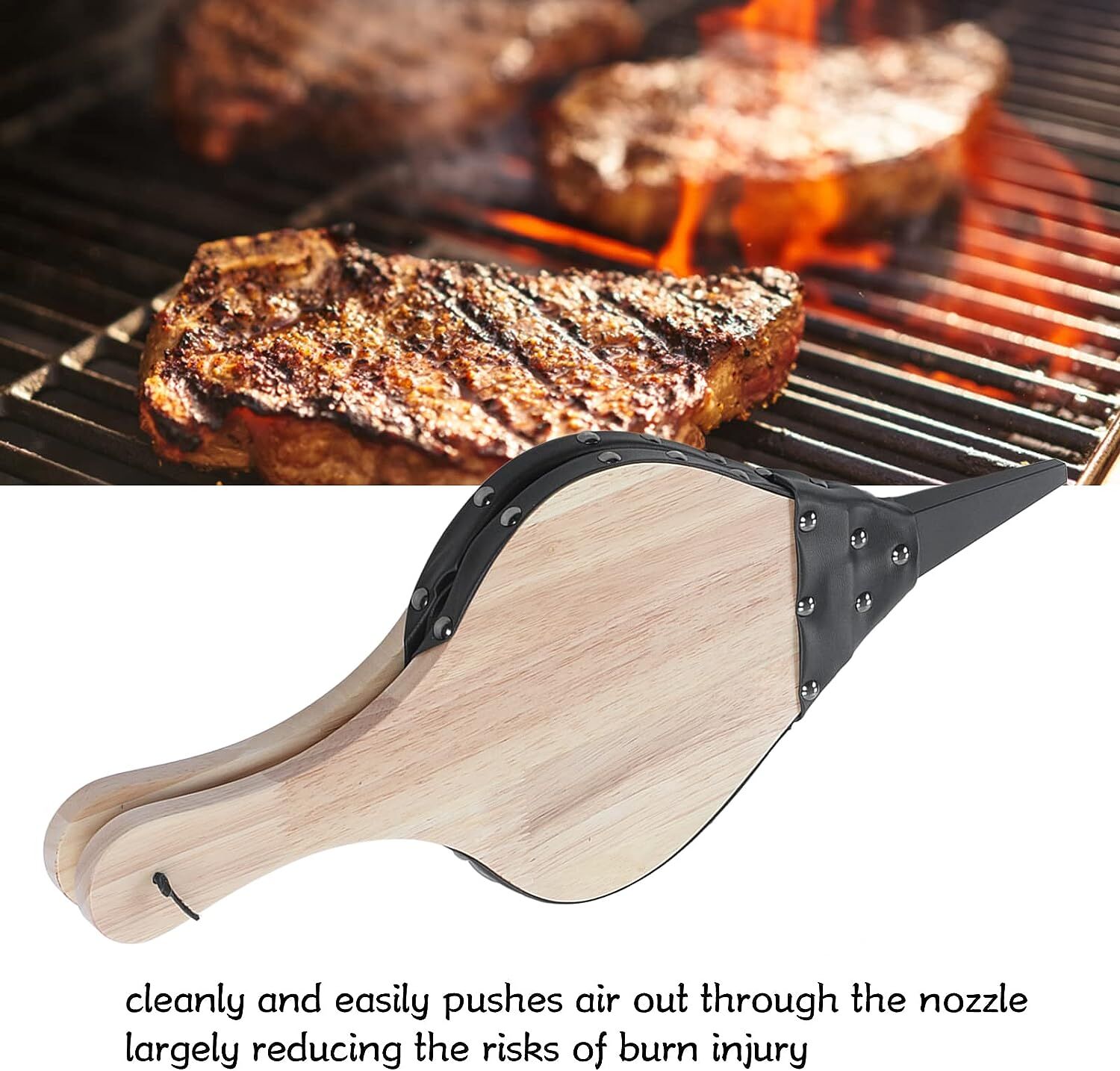 Buy Wholesale China Fireplace Bellows 17"x7.5" Large Wood Air Blower ...