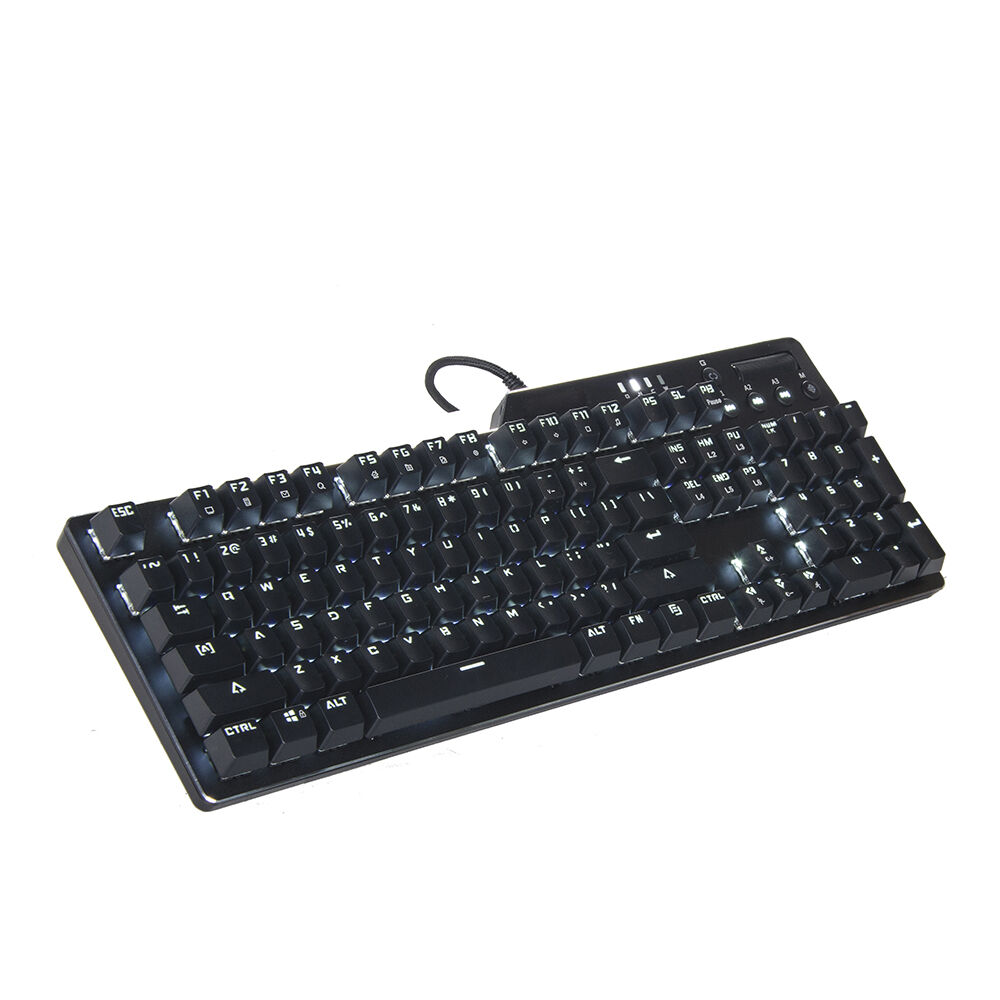 Wired Mechanical Keyboards 104keys,full Size With Rainbow Backlight For ...