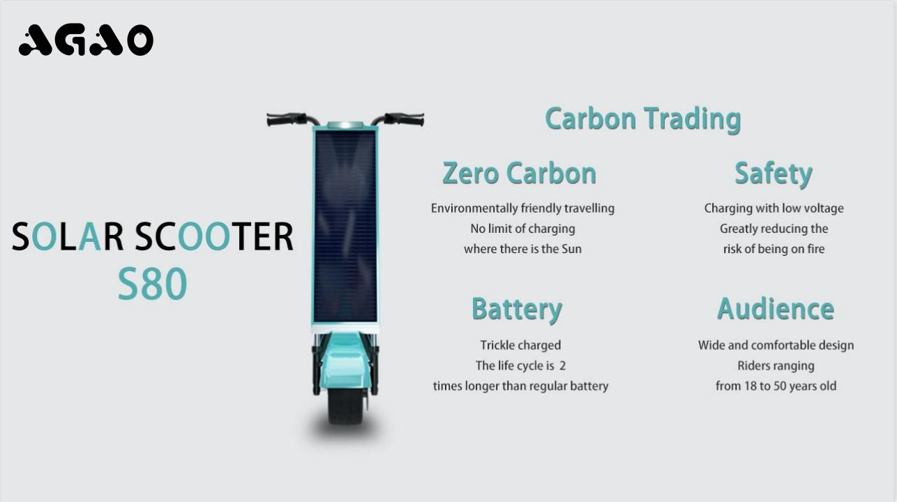 Buy Wholesale China Solar Electric Scooter Solar Powered Energy ...