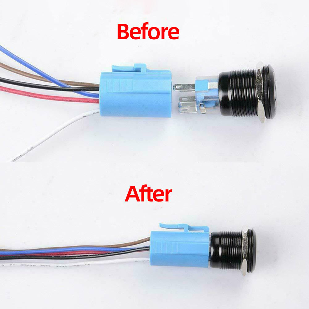 Buy Wholesale China Black Shell Led Illuminated Self-locking Push ...