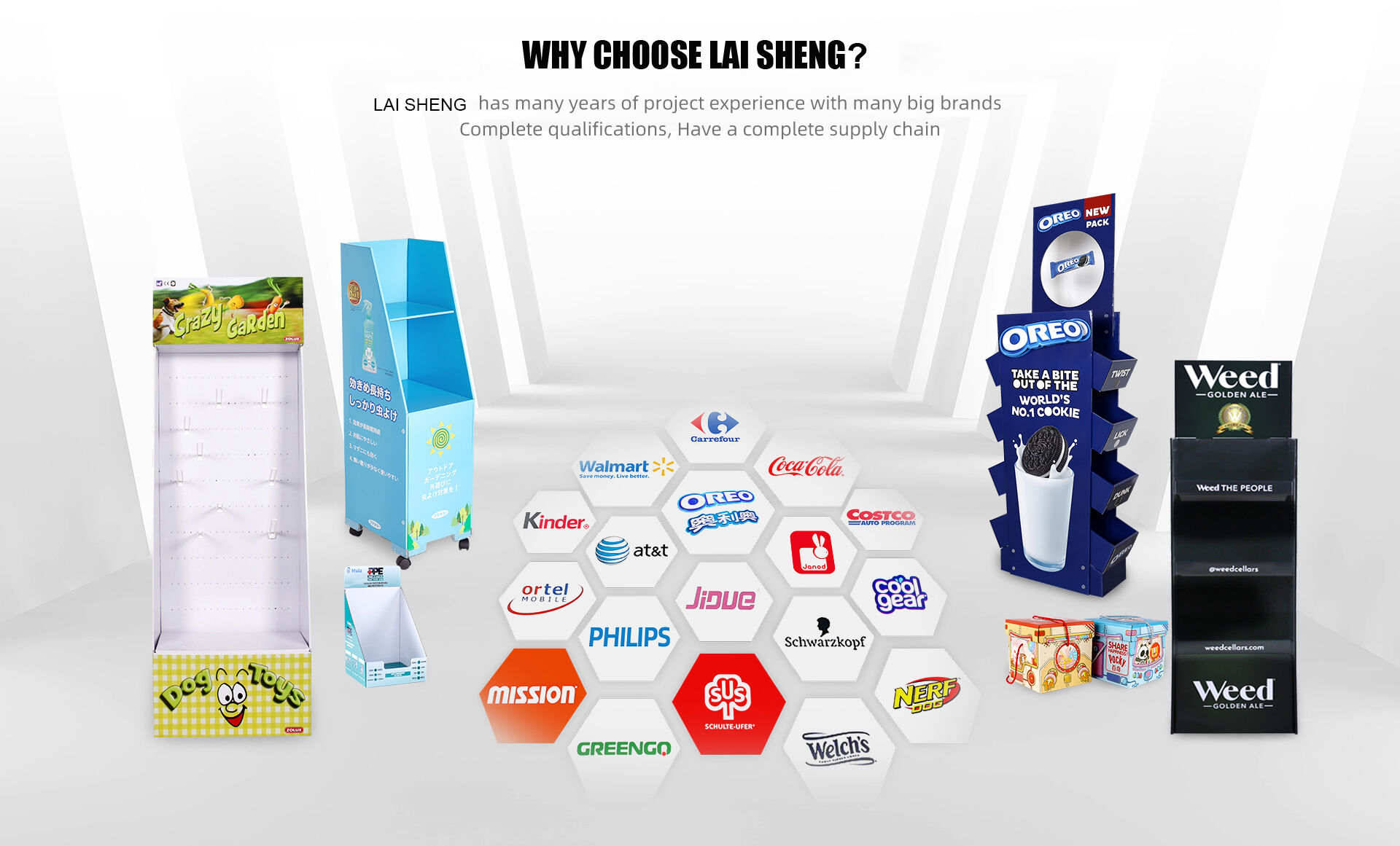 Cardboard Aisle Display Ready Pallet Display For Clothes, Pants, Towels ...