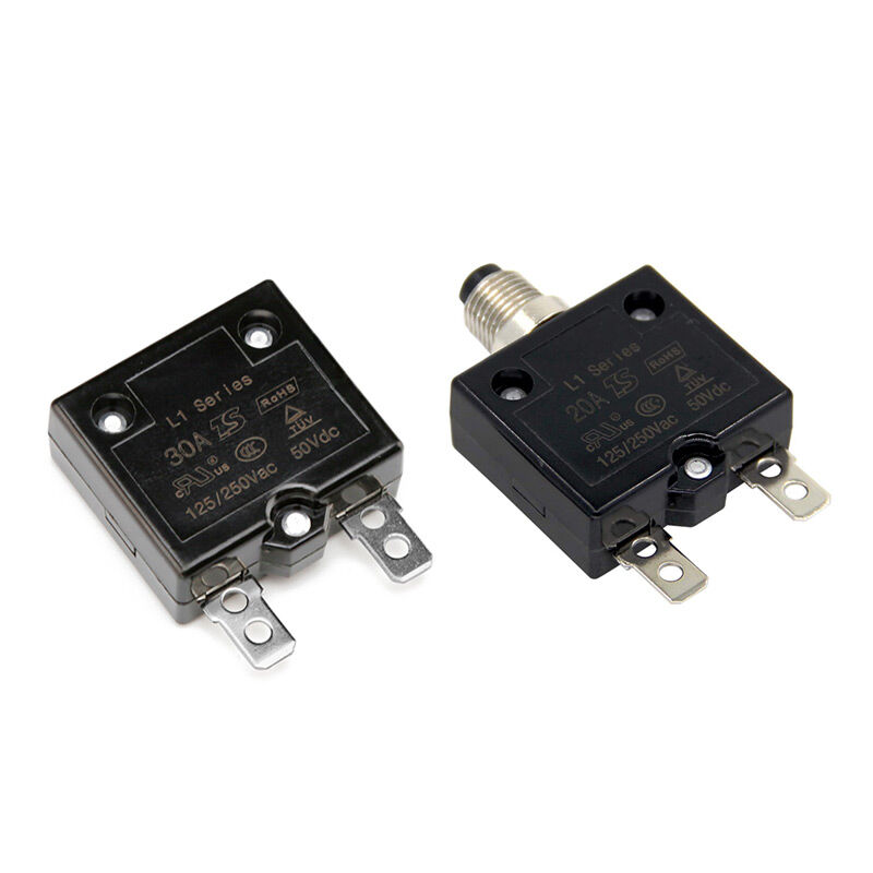 L1 Thermal Circuit Breaker Protector Dc 50v Ac 250v Bakelite Push ...