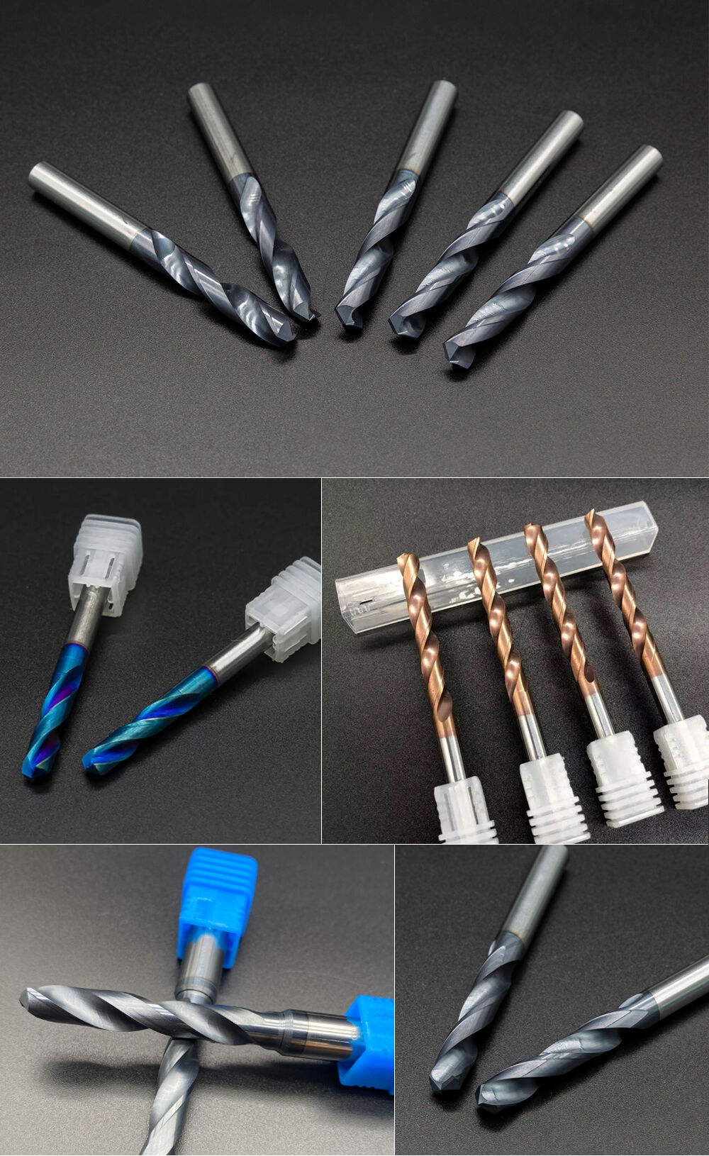 Hrc55 Cnc Lathe Turning Tools Solid Tungsten Carbide Drill Bit Straight ...