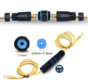 Ip68 Rj45 Outdoor Cat6 Cat6a Coupler Waterproof Connector Plug - Expore ...