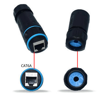 Ip68 Rj45 Outdoor Cat6 Cat6a Coupler Waterproof Connector Plug - Expore ...