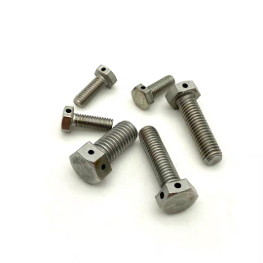 Factory Price Hex Bolt With Hole For Cotter Pin In The Middle Head Or ...