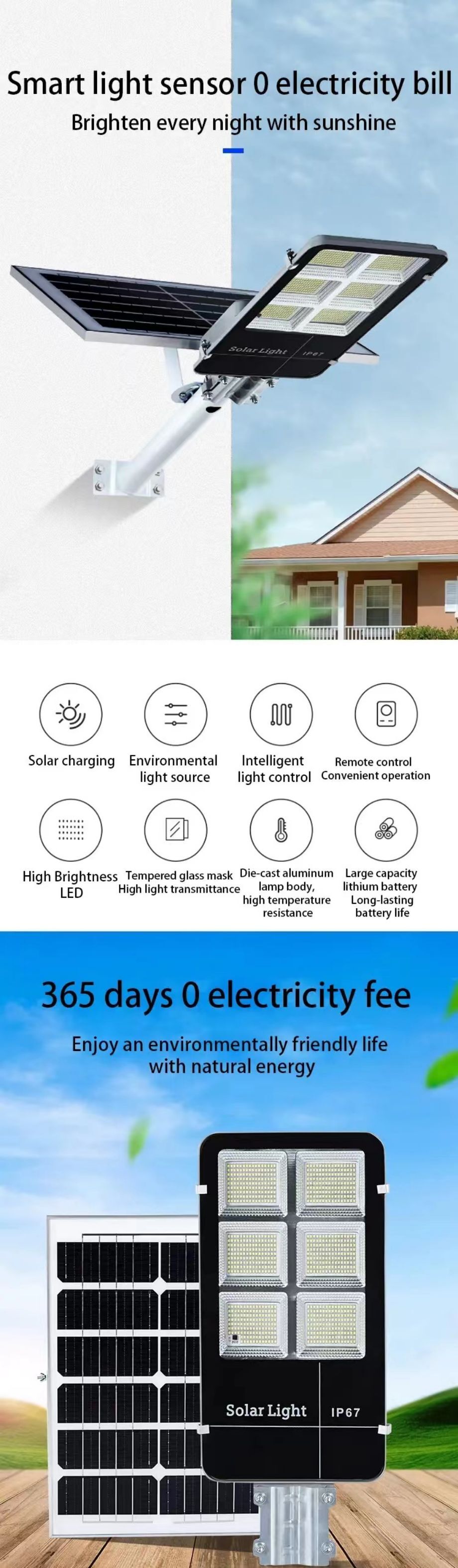 Buy Wholesale China Solar Lamp Post Manufacturer 100w 200w 300w Remote ...