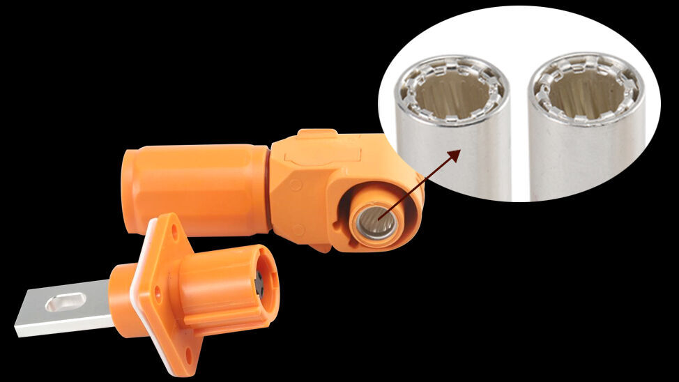 Ev High Power Crown Spring Connector Socket Energy Storage Connector Dc ...