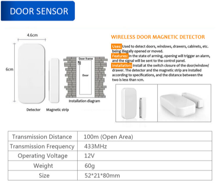 Factory Direct High Quality China Wholesale Kerui Wireless Door/window ...