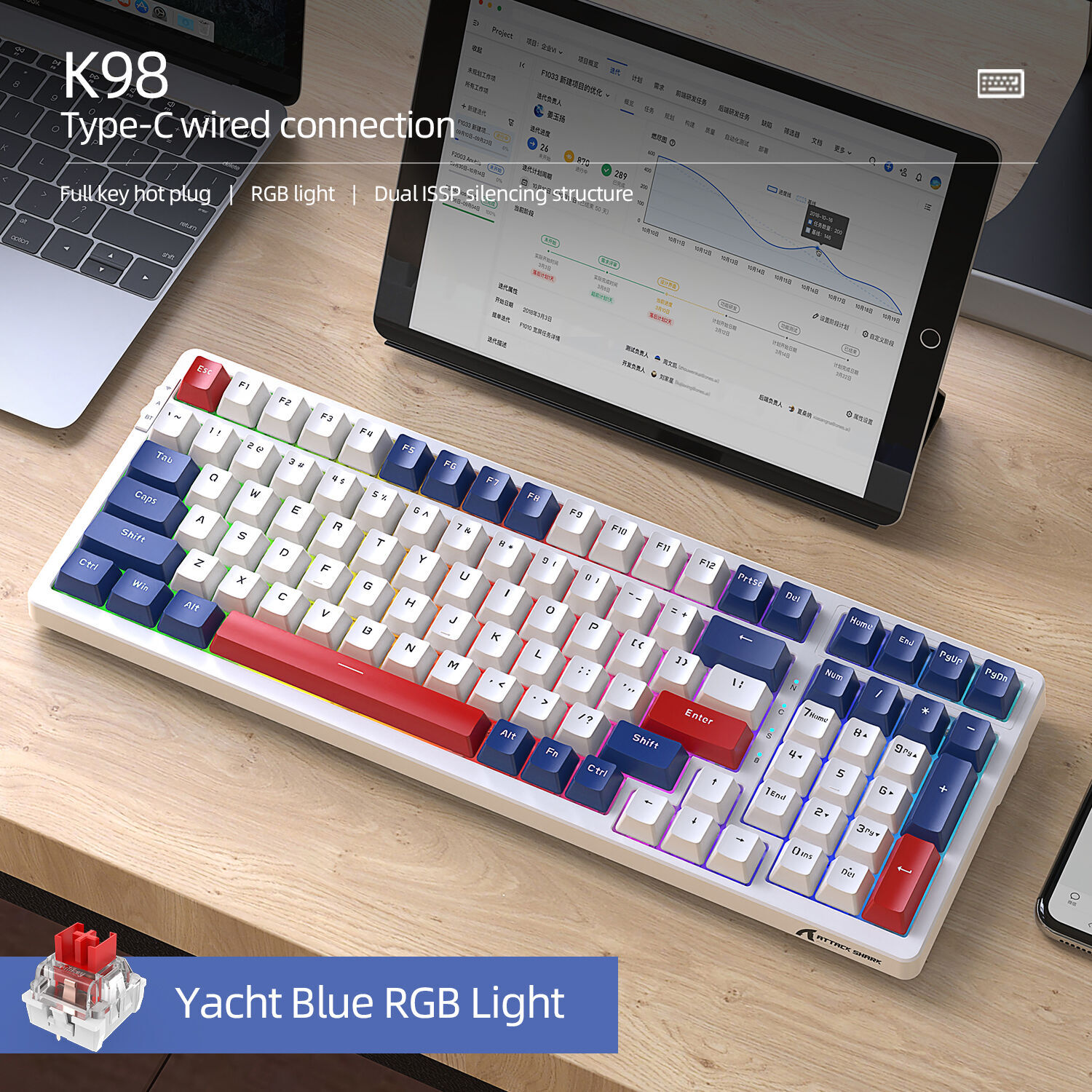 Buy Wholesale China Mechanical Keyboard Red Axis Yellow Axis E-sports ...