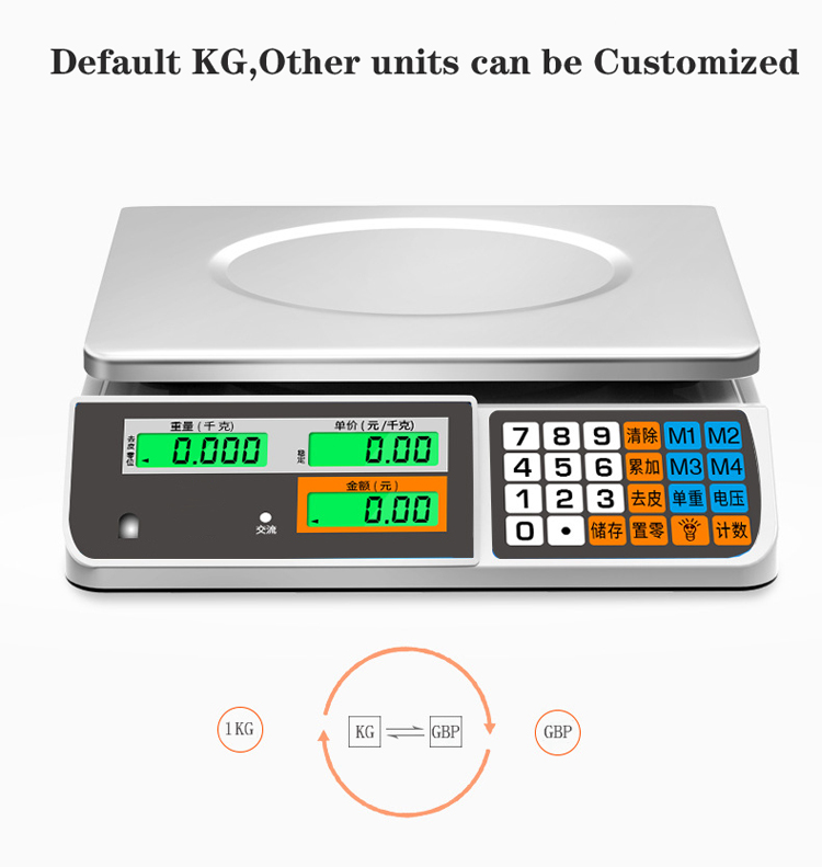 Kitchen Balance Meat Scale Weighing Balance Weight Scale Digital ...