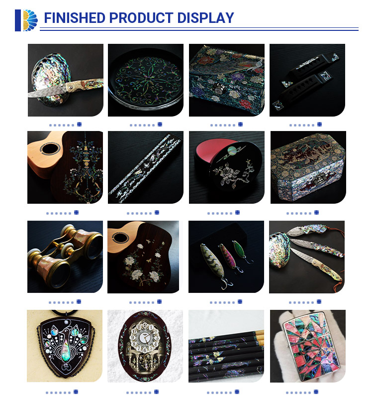 Customizable Mother Of Pearl Shell Veneer Paua Abalone Paper Laminate ...