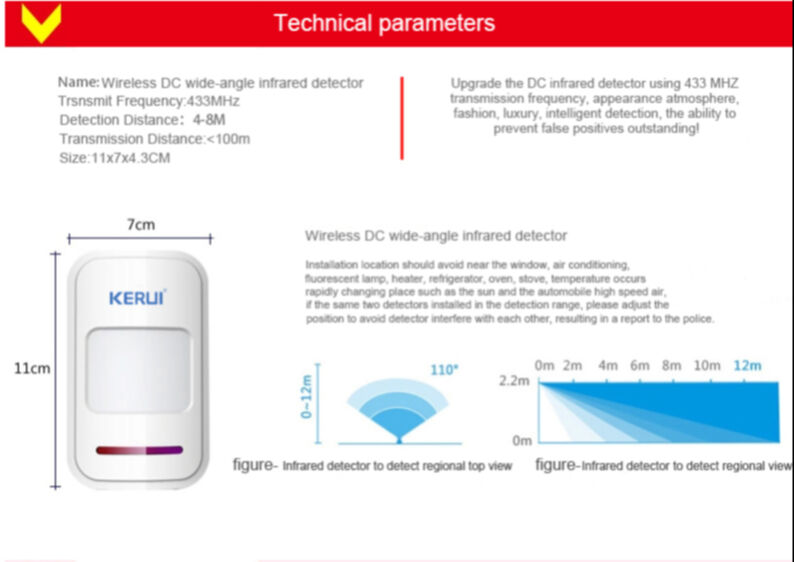 Buy Wholesale China Hot Sale Wireless Secure Alarm Kerui Pir Motion ...