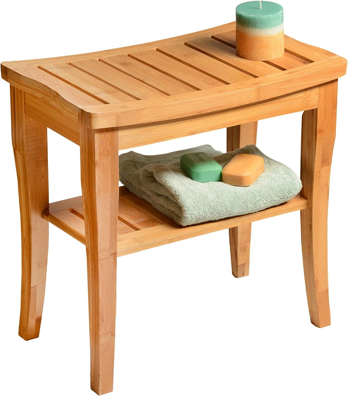 Wholesale Bamboo Foot Rest Shaving Stool With Non-slip Feet Seat Or ...