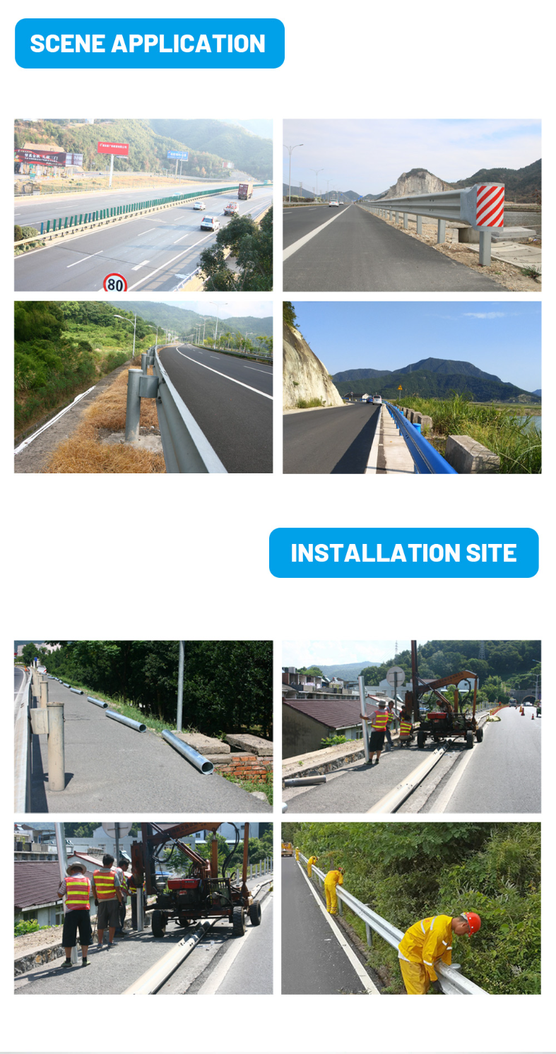 Traffic Crash Barrier Metal Crash Barriers Low Price Safety Steel Fence ...