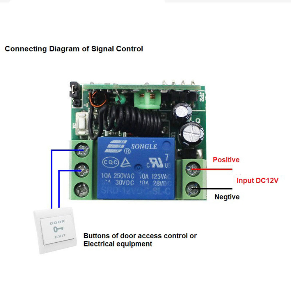 Factory Wholesale Wireless 1 Gang Transceiver Relay Modules Ask Remote ...