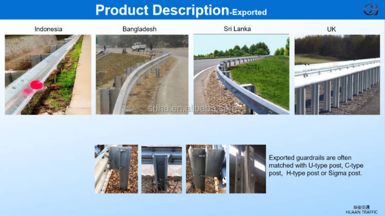 Buy China Wholesale Highway Guardrail Metal Beam Crash Barrier Motorway ...