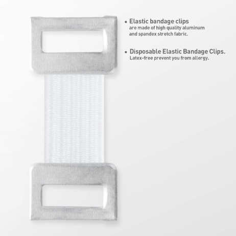 Crepe Bandage Clips Durable Aluminum Clasps With Spandex For Various ...