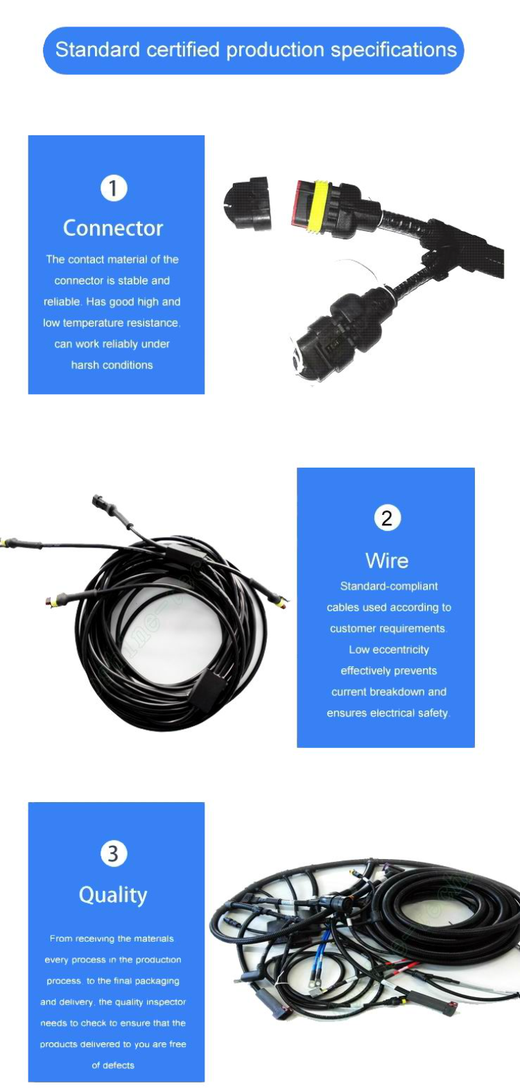 Automotive Wiring Harness Jst Xh 2.54 Mm 2 3 4 5 6 Pin Connector Wire Cable And Harnesses, Wire ...