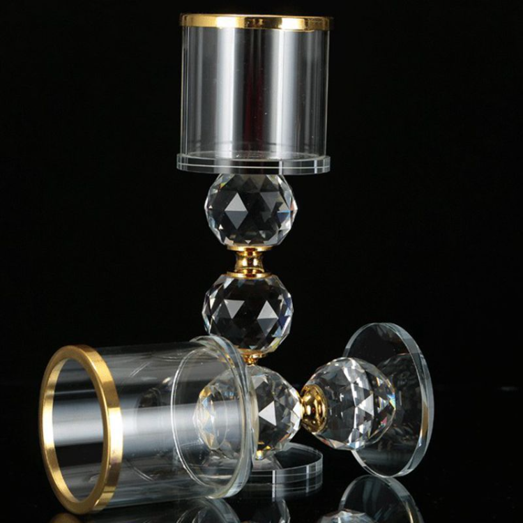 European Originality Crystal Crafts Retro Entry Lux Crystal Candle ...