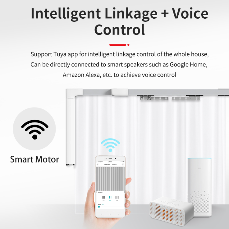 Buy Wholesale China Wifi Motorized Curtain Rod, Motoris Curtain Track ...