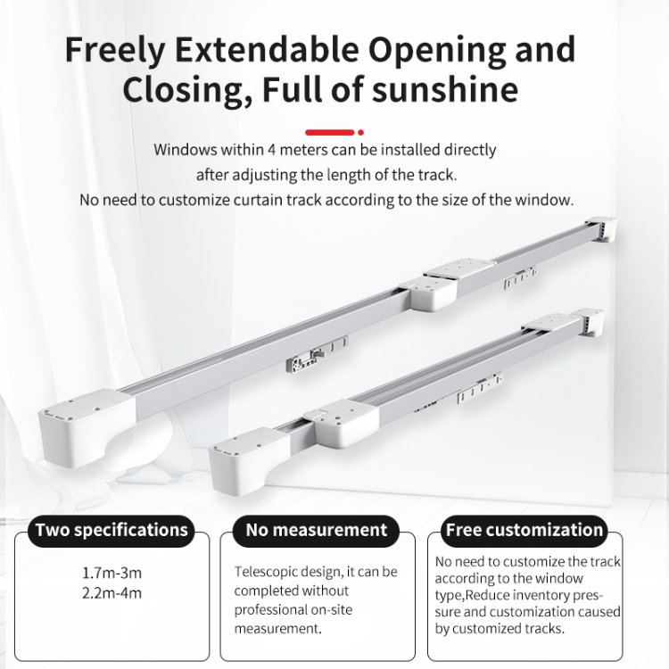 Buy Wholesale China Wifi Motorized Curtain Rod, Motoris Curtain Track ...