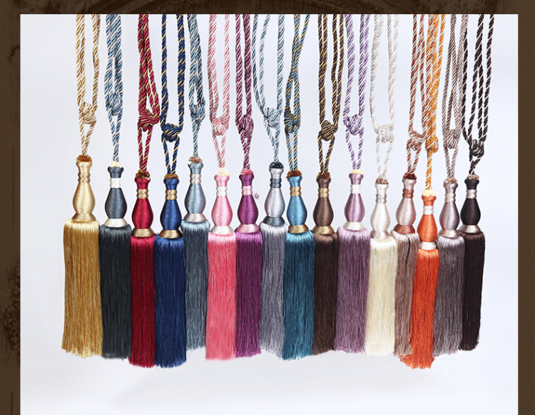 European Style Curtain Decorative 16 Colors Wood Manglietia Ball Tassel ...