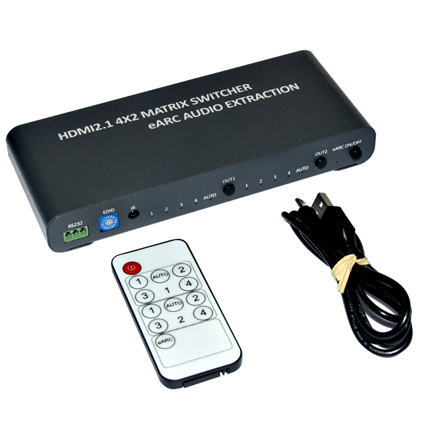 Buy Wholesale China Custom Hdmi 2.1 4x2 Matrix Switcher With Arc Audio ...