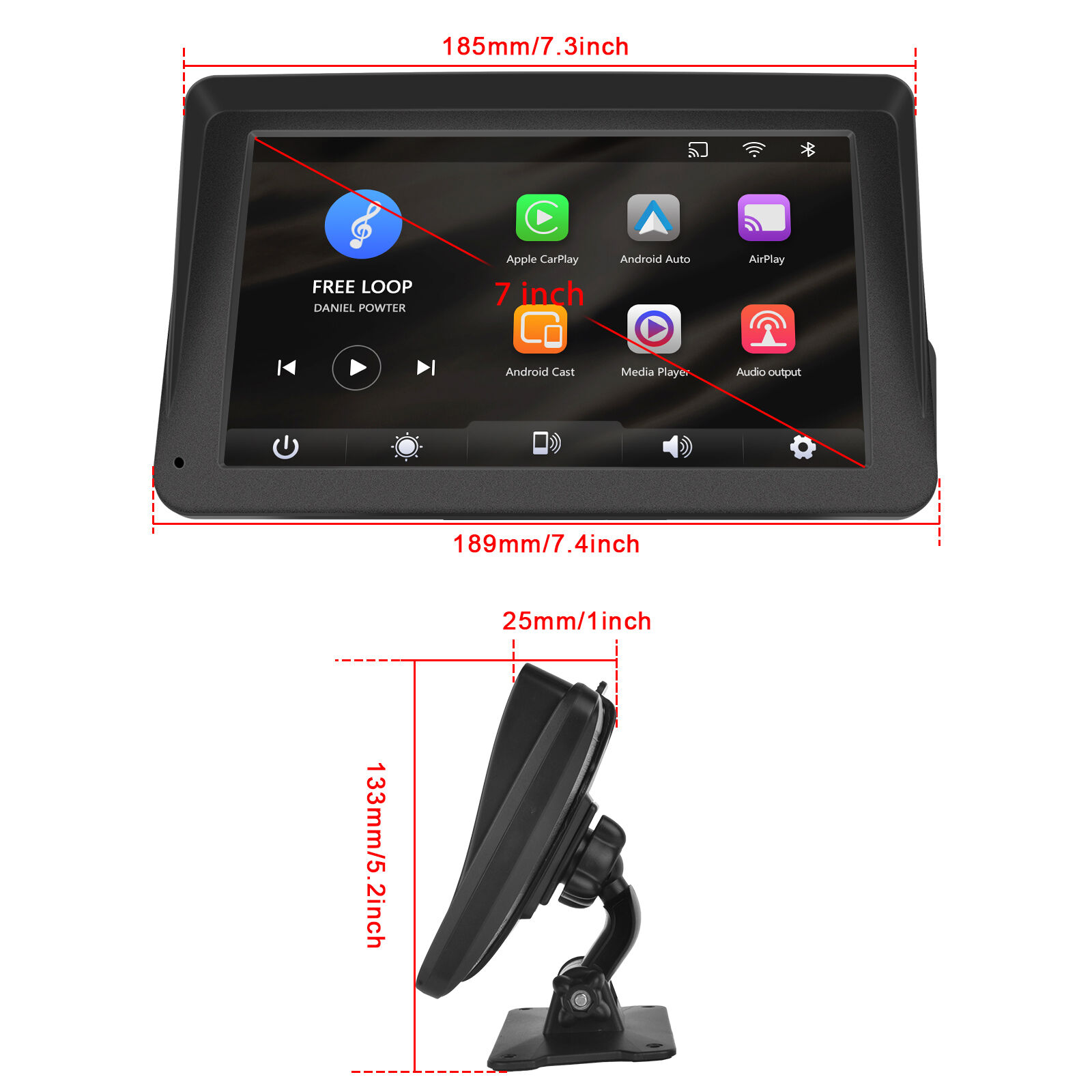 Bulk Buy China Wholesale Podofo Portable Wireless Carplay Screen ...