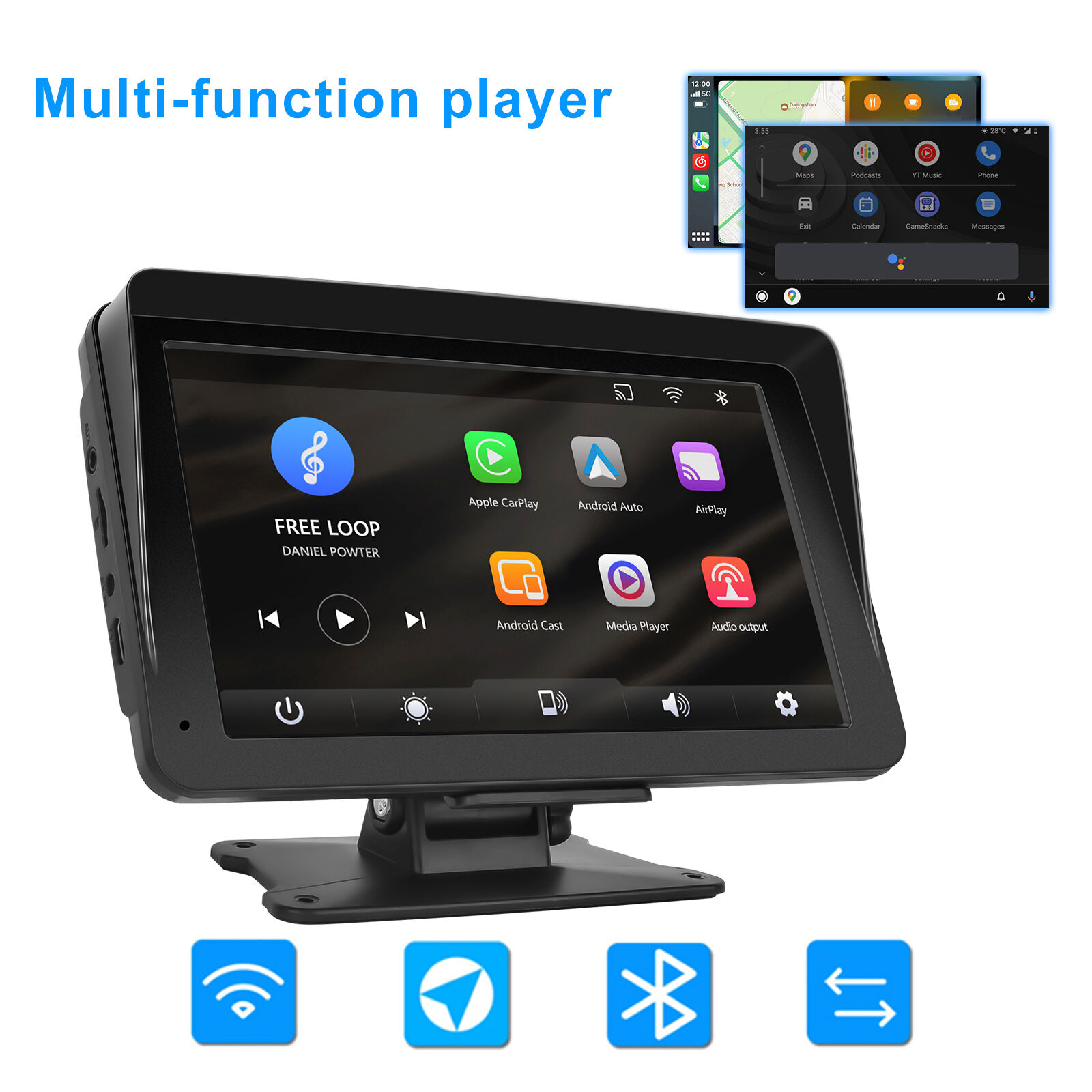 Bulk Buy China Wholesale Podofo Portable Wireless Carplay Screen ...