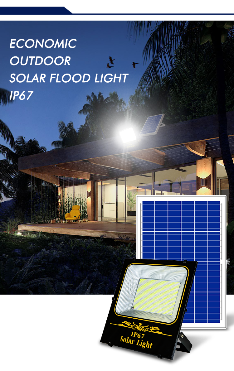 300w Waterproof Remote Control Energy Led Solar Lamp Solar Powered ...