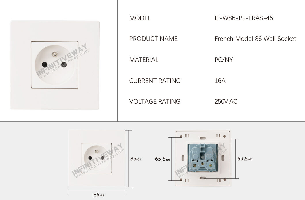Buy Wholesale China European Standard Socket French White Wall Socket ...