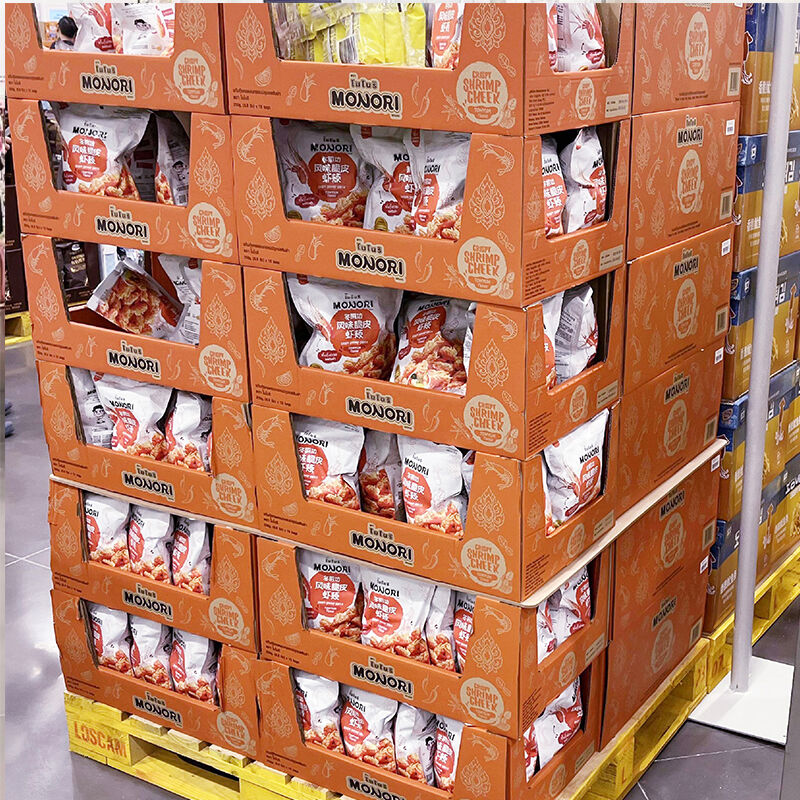 Corrugated Slippers Stackable Display Pdq Shelf Ready Packing Display ...