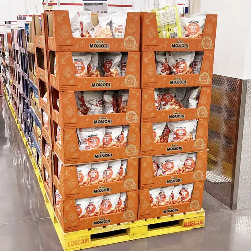 Corrugated Slippers Stackable Display Pdq Shelf Ready Packing Display ...