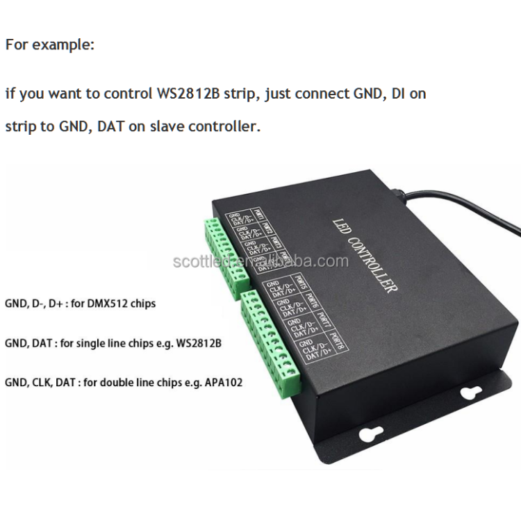 Buy Wholesale China H803tc Master Controller Ws2811 Ic Dmx Pixel Led ...