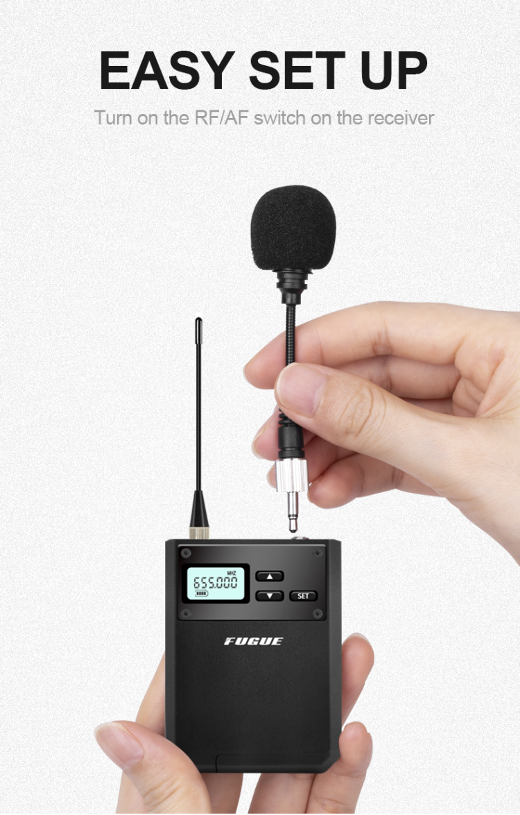 Buy Wholesale China Fup-002 Uhf Wireless Microphone Set With Bodypack ...