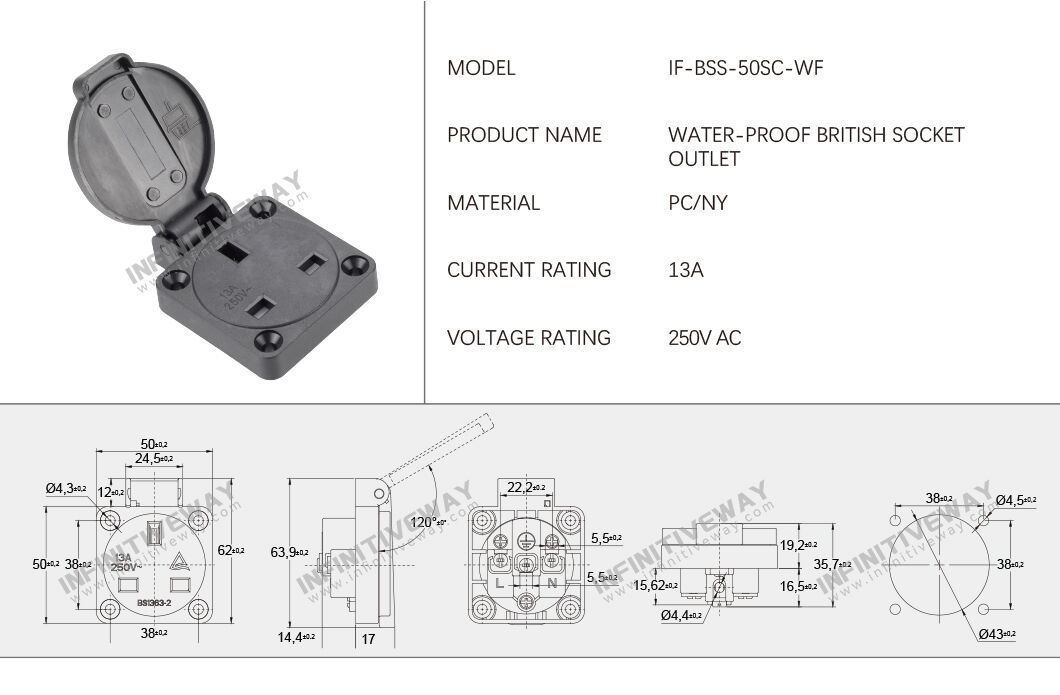 Buy Wholesale China Ip54 British Standard Waterproof Generator Socket ...