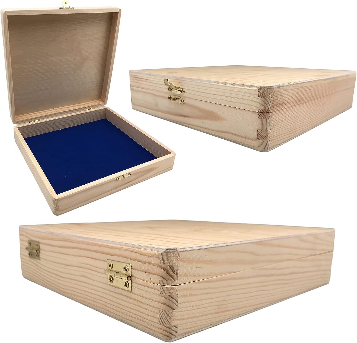 Unfinished Wood Hinged Memory Box | Ideal For Arts And Crafts Projects ...