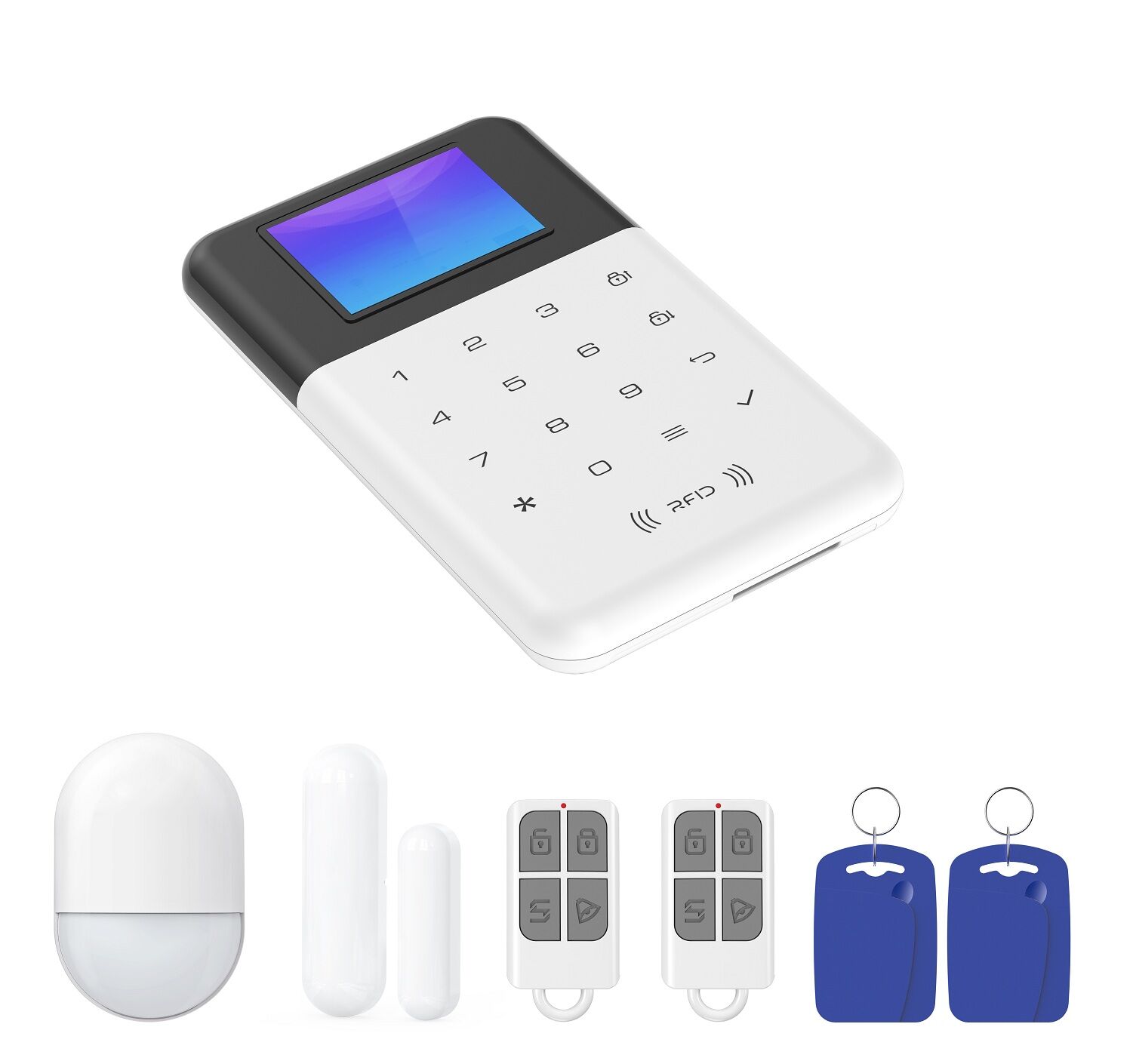 Wireless Tuya Smart Home 2g Wifi Gsm Gprs Security Alarm System Smart Home 6 Languages Anti ...