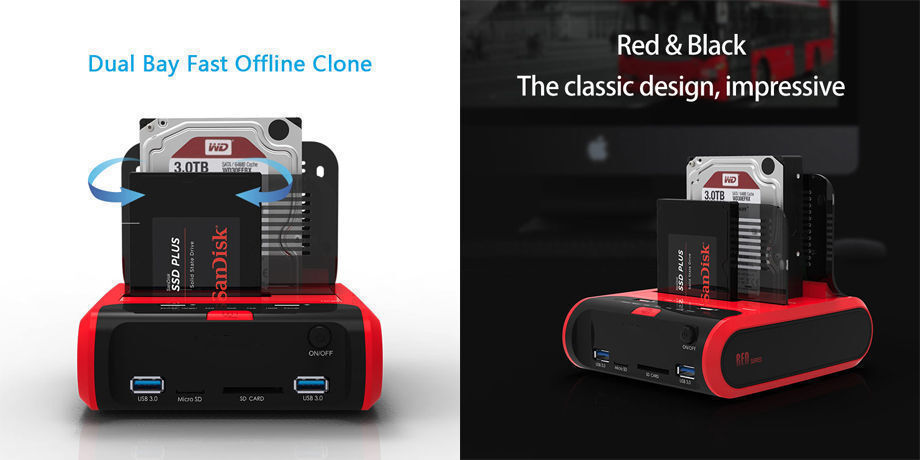 Buy Wholesale China Fcc Ce Dual Bay Usb 3.0 Hdd Enclosure With Power ...