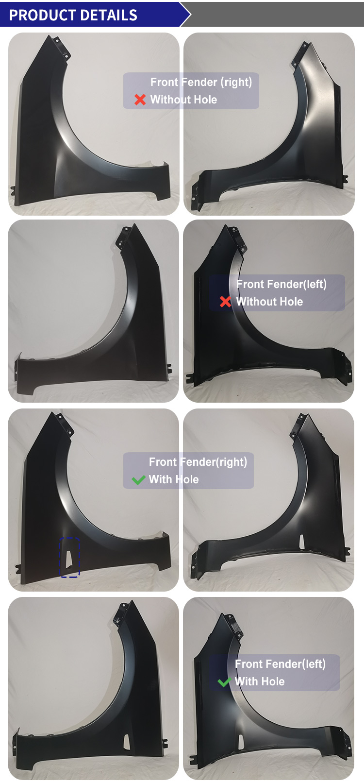 Bulk Buy China Wholesale Wholesaler Front Primed Steel Fender Liner ...