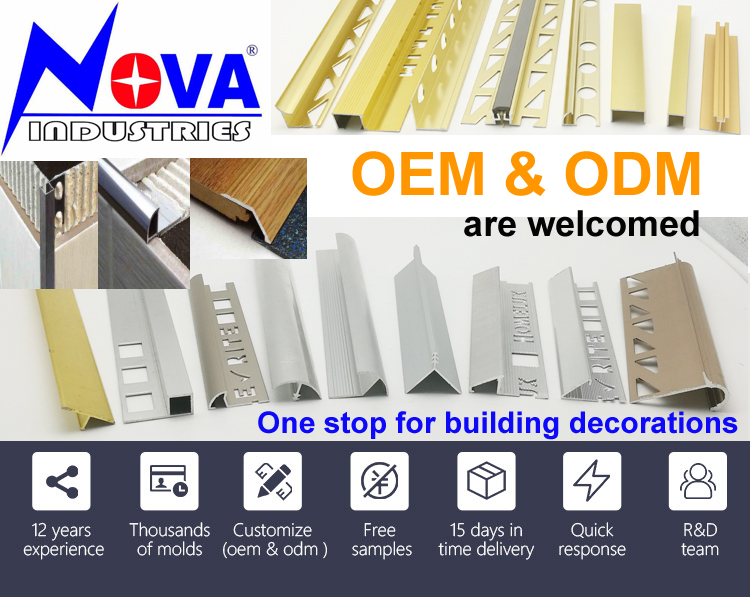 Manufacturer Flooring T Type Edge Tile Trim Bendable Edge Trim With ...