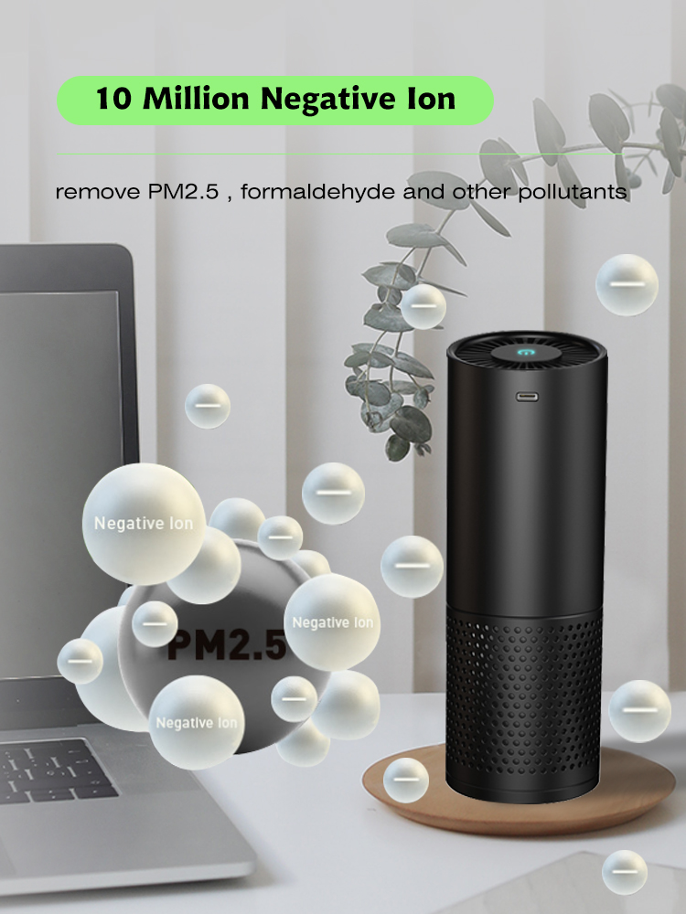 Portable High Efficiency Air Purifier, 5v 1000mah Ce Rohs, With Simple ...