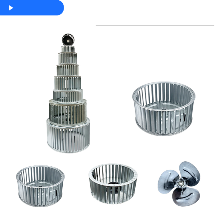 Can Be Customized Long Shaft Motor Wind Impeller Multi-wing Centrifugal ...