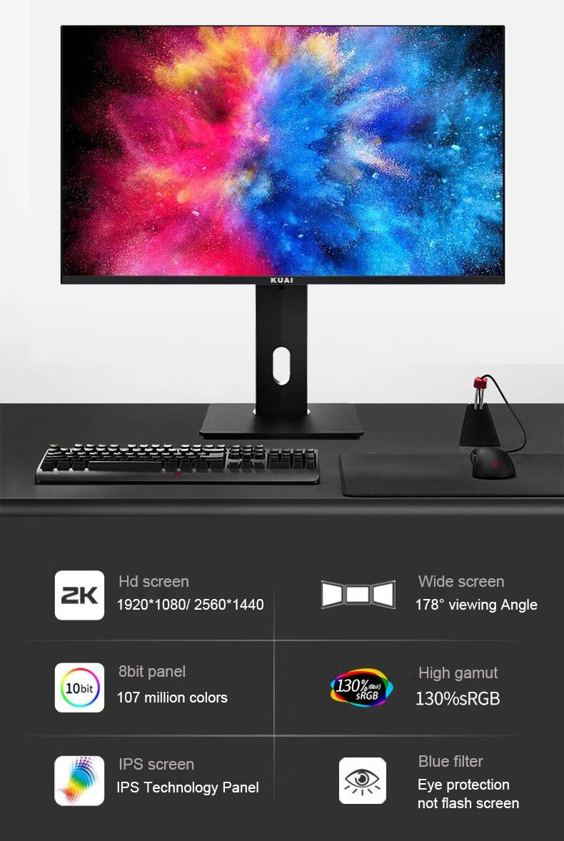 Buy Wholesale China Oem Frameless Flat 27 Inch Fhd 1080p Monitor Gaming ...