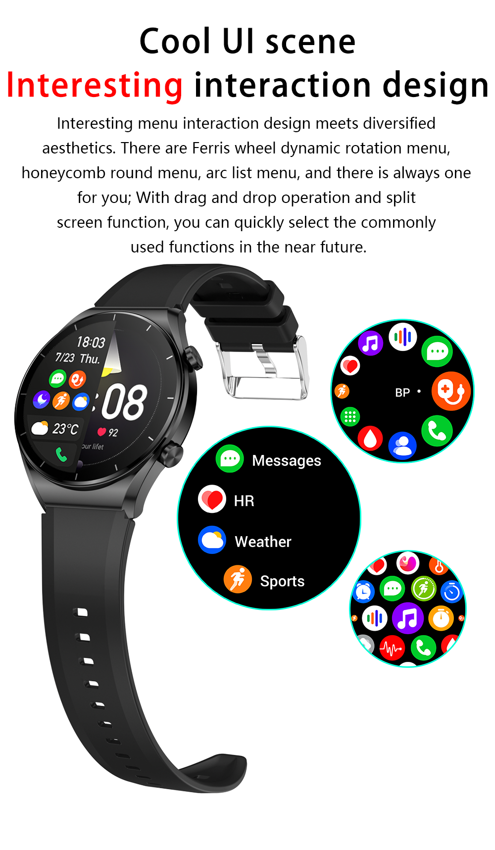 Buy Wholesale China Gt60 Multifunctional High-tech Smartwatch Supports ...