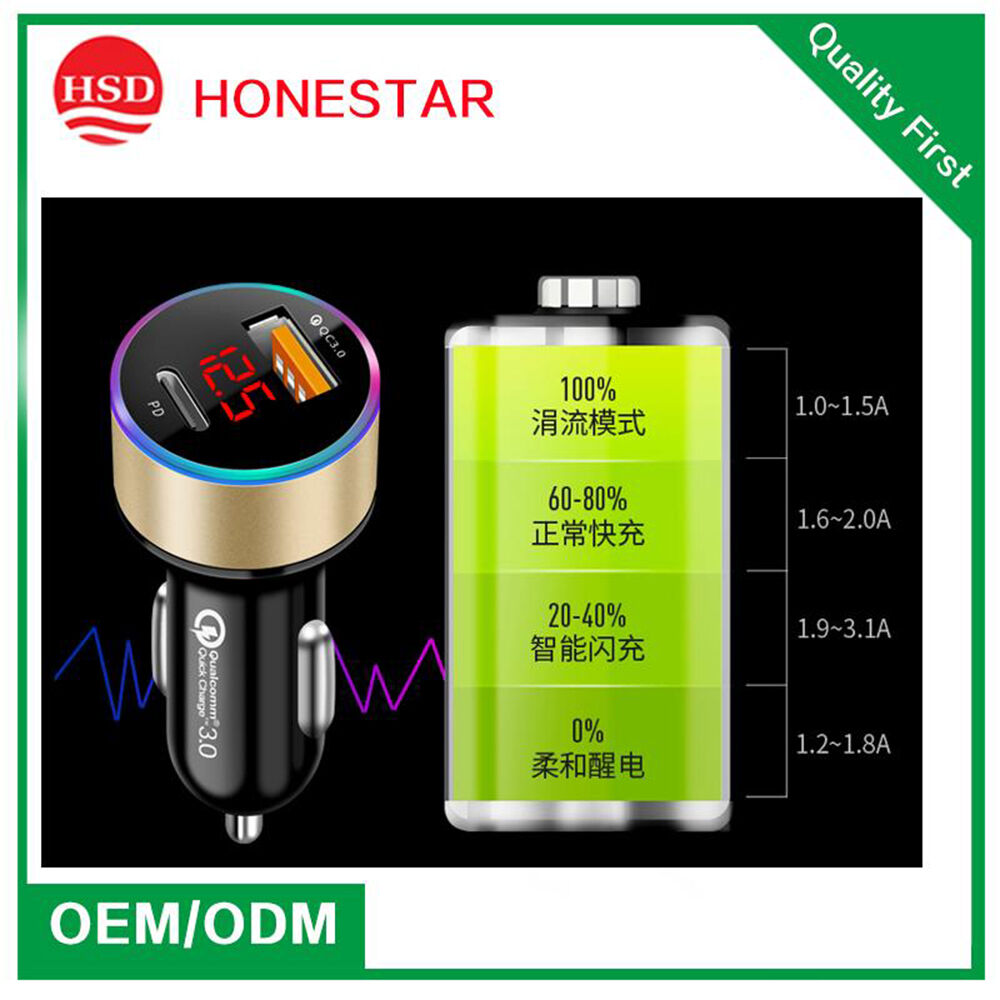 Buy Wholesale China Qc 3.0 Usb+pd Fast Car Charger Aluminum Alloy ...