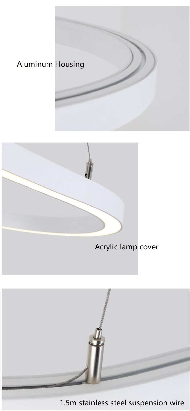 Customized Curved Led Pendant Light,curve Led Light,led Pendant Light ...